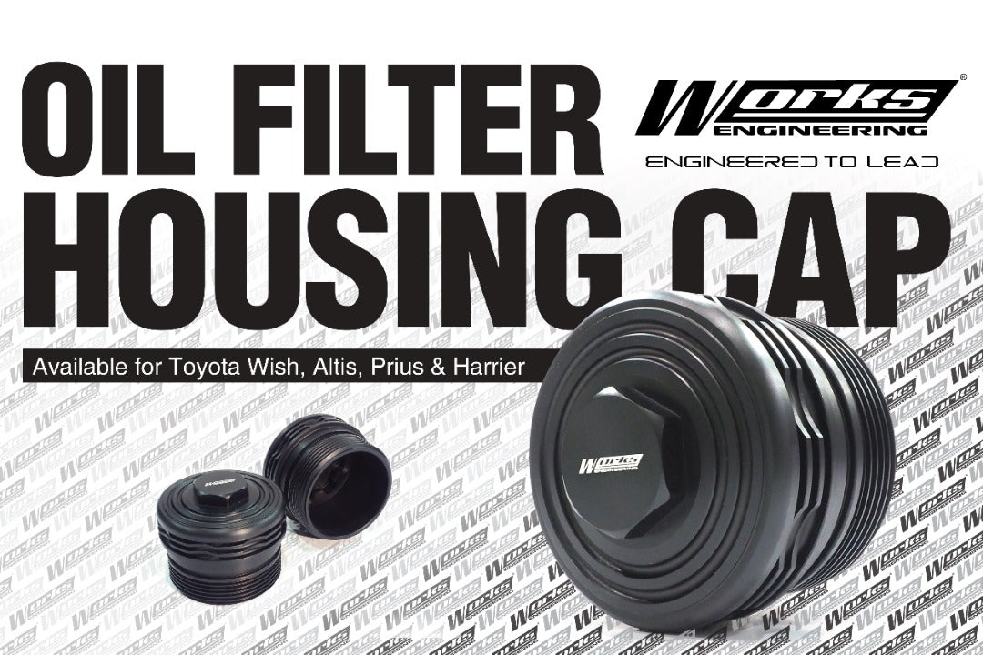 Works Engineering Engine Oil Filter Housing Cap - Toyota Wish / Altis ...
